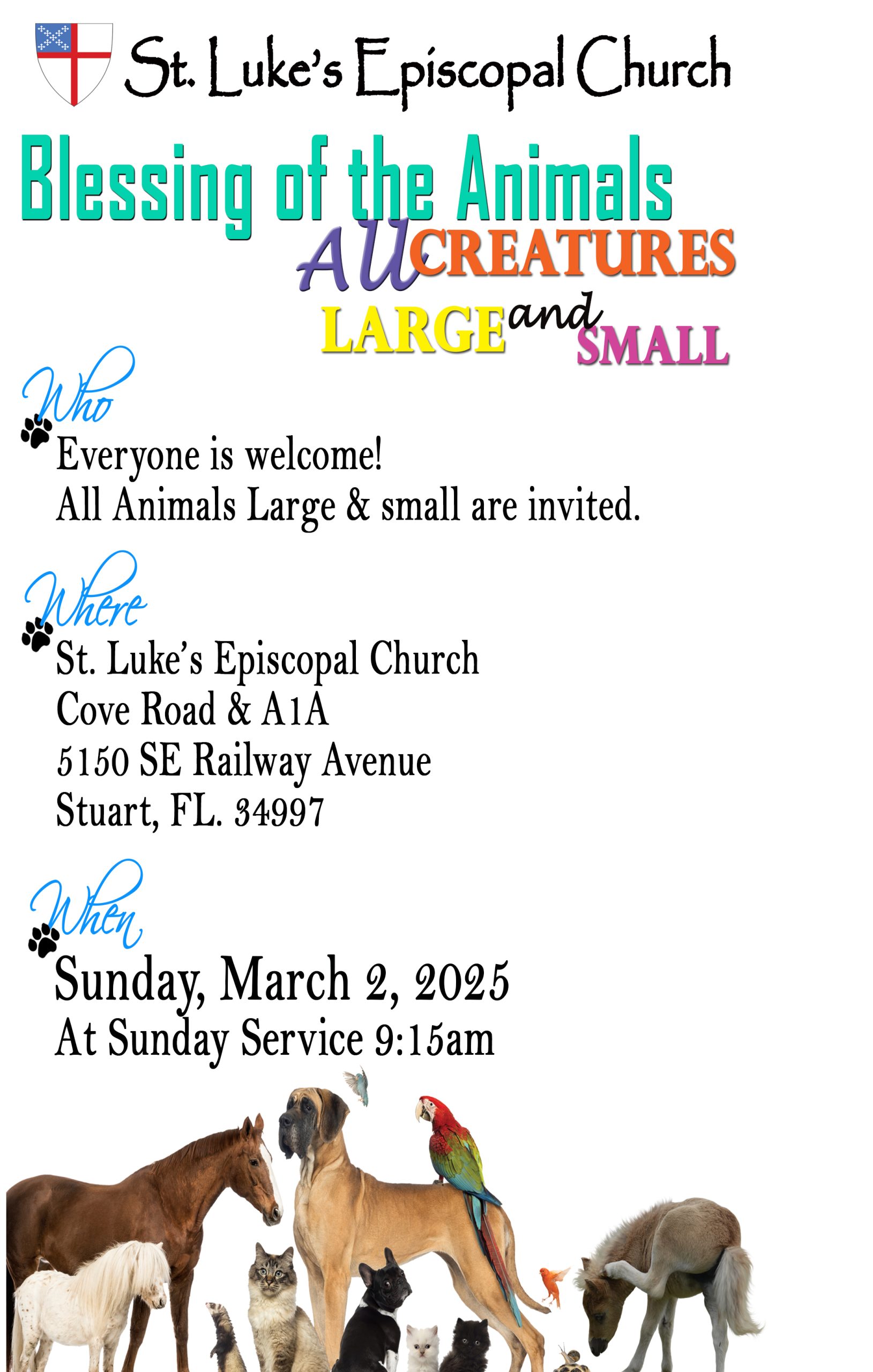 Blessing of the Animals | All Things Treasure Coast